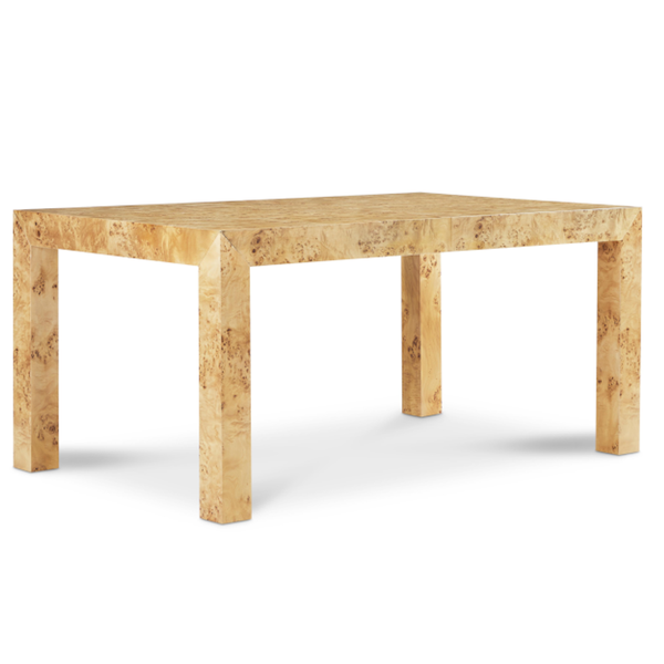 Natural Burl Rectangular Dining Table – MAKENZIE BAILEY