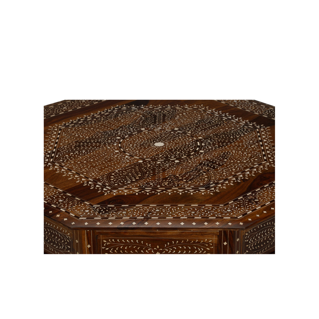 Octagon Bone Inlay Entry Table – MAKENZIE BAILEY