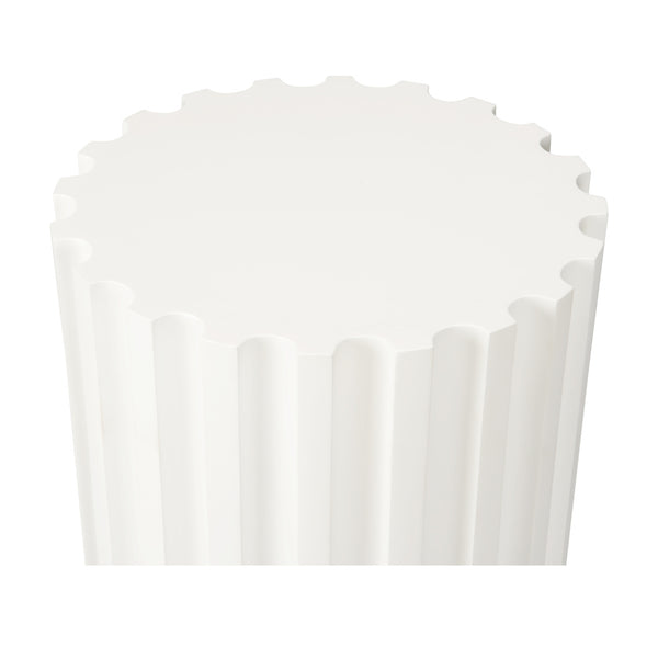 Tall Fluted Pedestal Table Custom Color Avail – MAKENZIE BAILEY