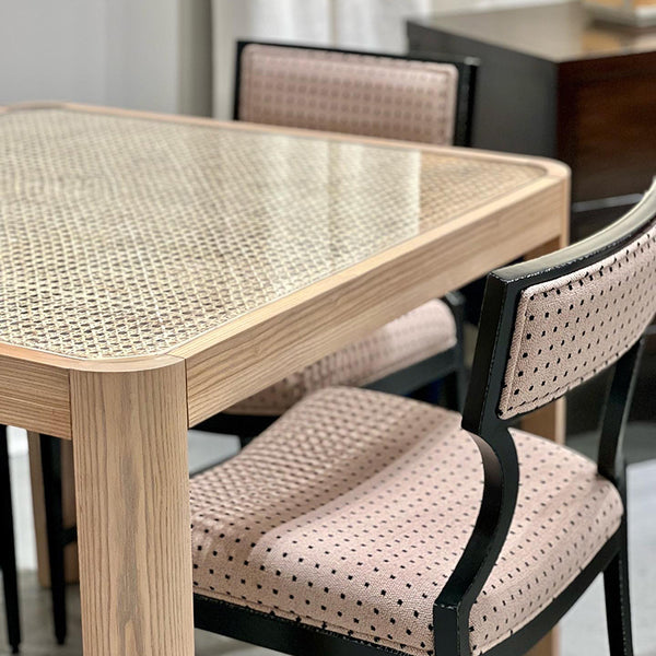 Cane Wood Square Game Table – MAKENZIE BAILEY