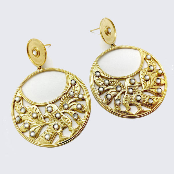 Morris Chandelier Earrings-Mother of Pearl by Addison Weeks – MAKENZIE ...