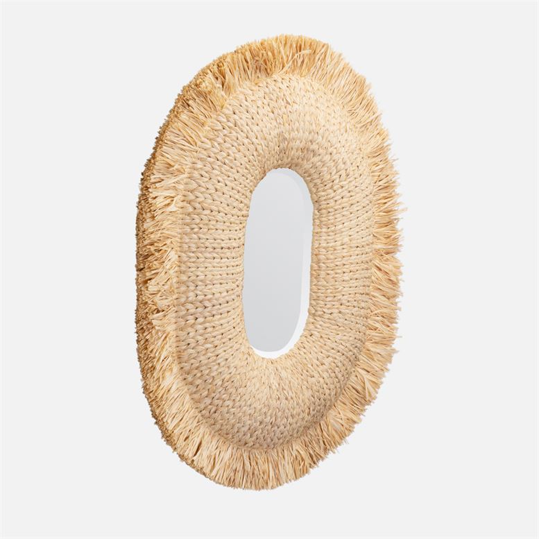 Casey Raffia Rattan Round or Oval Mirror – MAKENZIE BAILEY